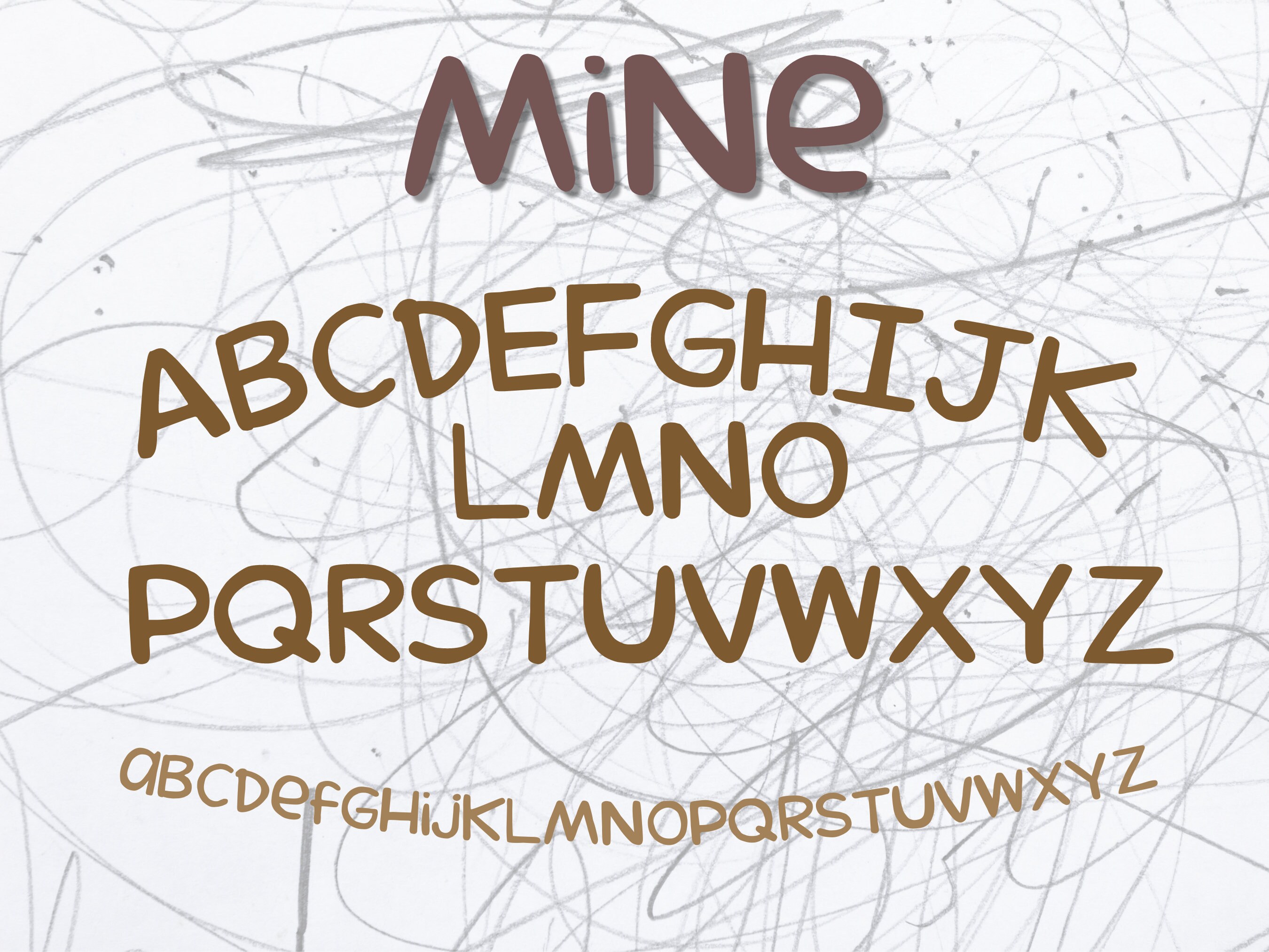 Mine Font Handwritten Font, Script Font, Doodle Font, School Font, Neat ...
