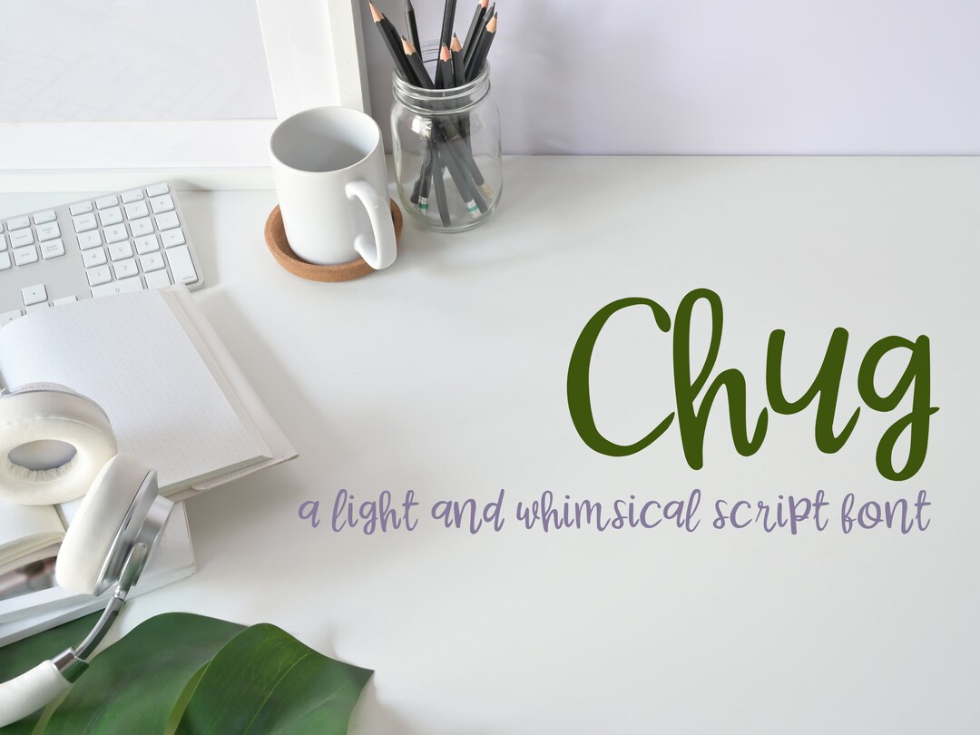 Chug Handwritten Font Script Font Doodle Font School - Etsy