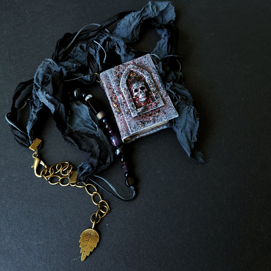 Grimoire Mini Notebook. Witch Journal. Vintage Tea Stained - Etsy