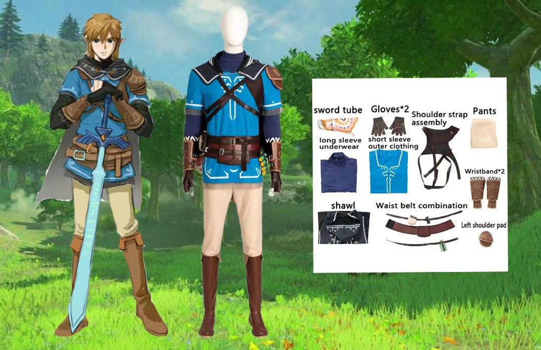 Legend of Zelda Link Cosplay: Tears of the Kingdom, Tunica del campione ...