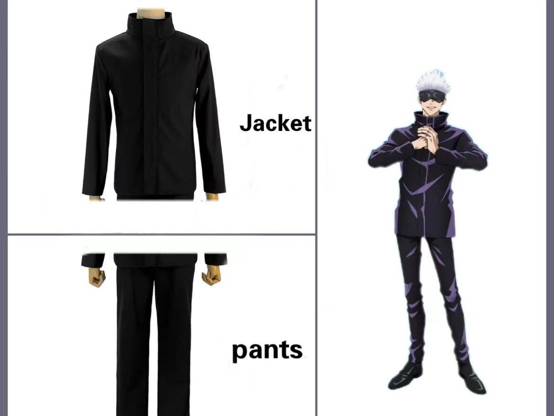 Jujutsu Kaisen Satoru Gojo Conjunto de cosplay de versión personalizada ...