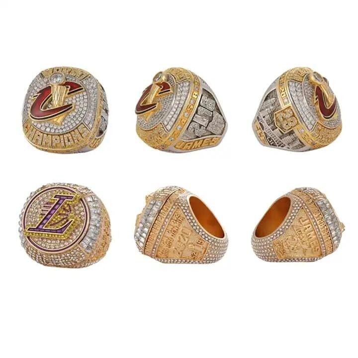 Lebron James CHAMPIONSHIP 4 RING SET Lakers Cavaliers Heat bonus ...