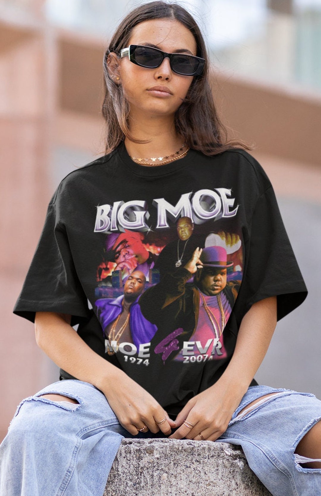 BIG MOE / Big Moe Camisa Camiseta Camiseta / Big Moe Suéter Sudadera ...