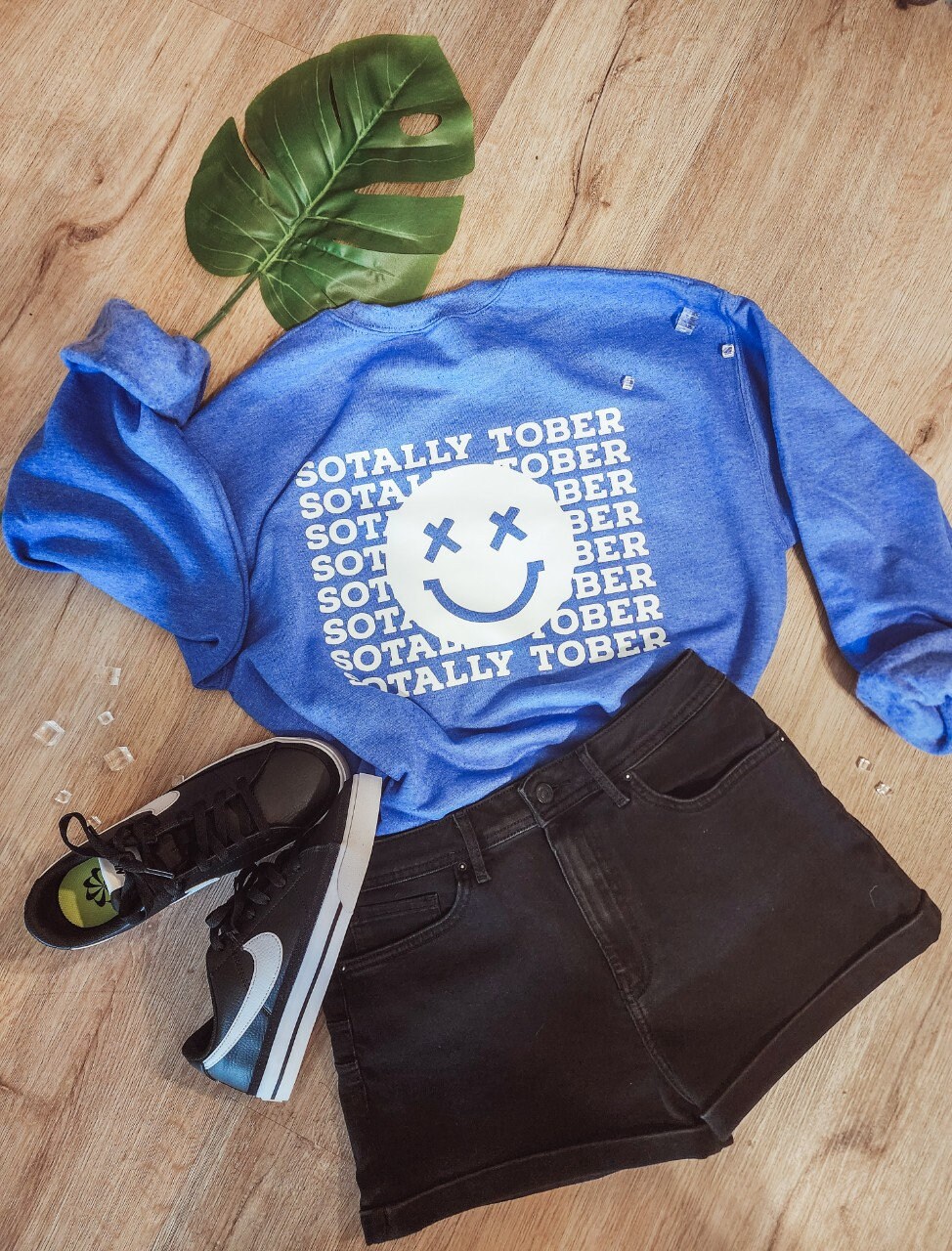 SOTALLY TOBER Crewneck Sweater Graphic Print Printed - Etsy