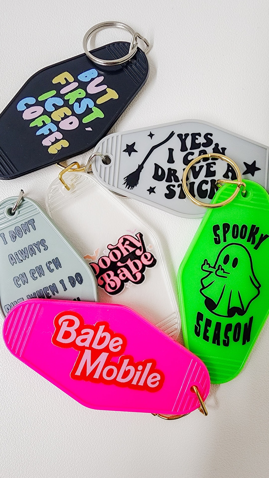 VINTAGE RETRO MOTEL Keychains Printed Custom Made Keychain - Etsy