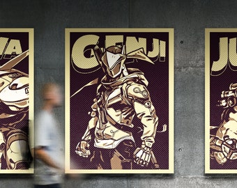 Overwatch Wall Art Reinhardt - Etsy