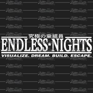 Endless Nights" JDM Auto Sticker für die Windschutzscheibe oder ...