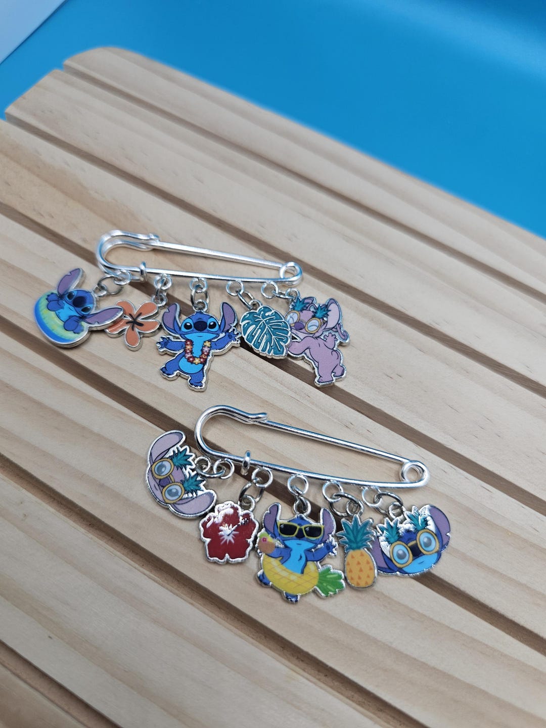 Character Safety Pins Brooches - Etsy