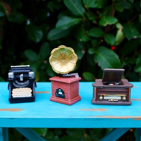 Miniature gramophone - Etsy France