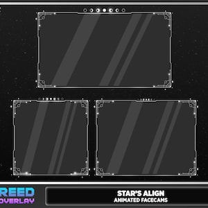 Moon Phase Full Animated Facecam Overlay Pack - 3 Cute Glossy Webcam ...