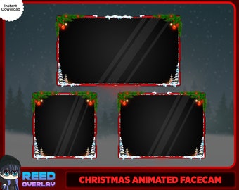 Webcam Overlay Pack Christmas Theme Full Animated Facecam Pack for ...