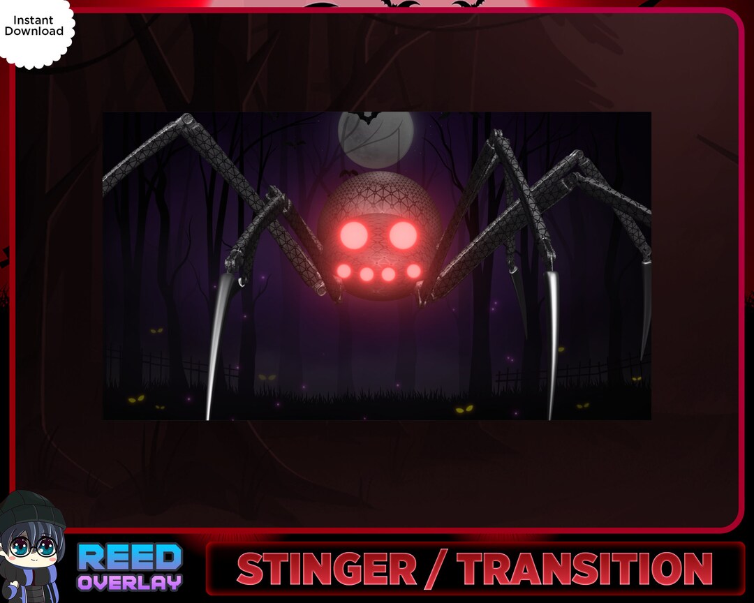 Animated Spider Bite Transition - Spooky Season Halloween Theme Scary ...