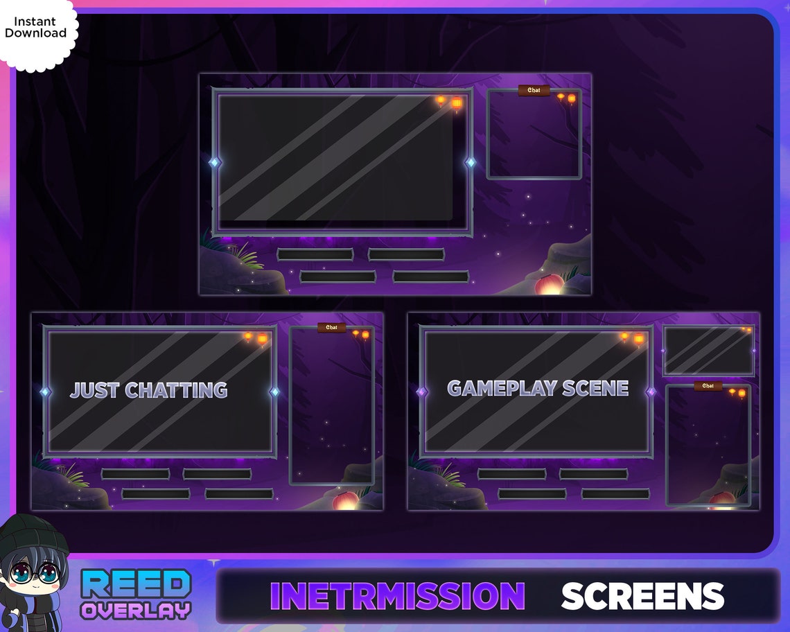 Twitch Animated Complete Stream Package mystic Magi Mythical Magical 3d ...