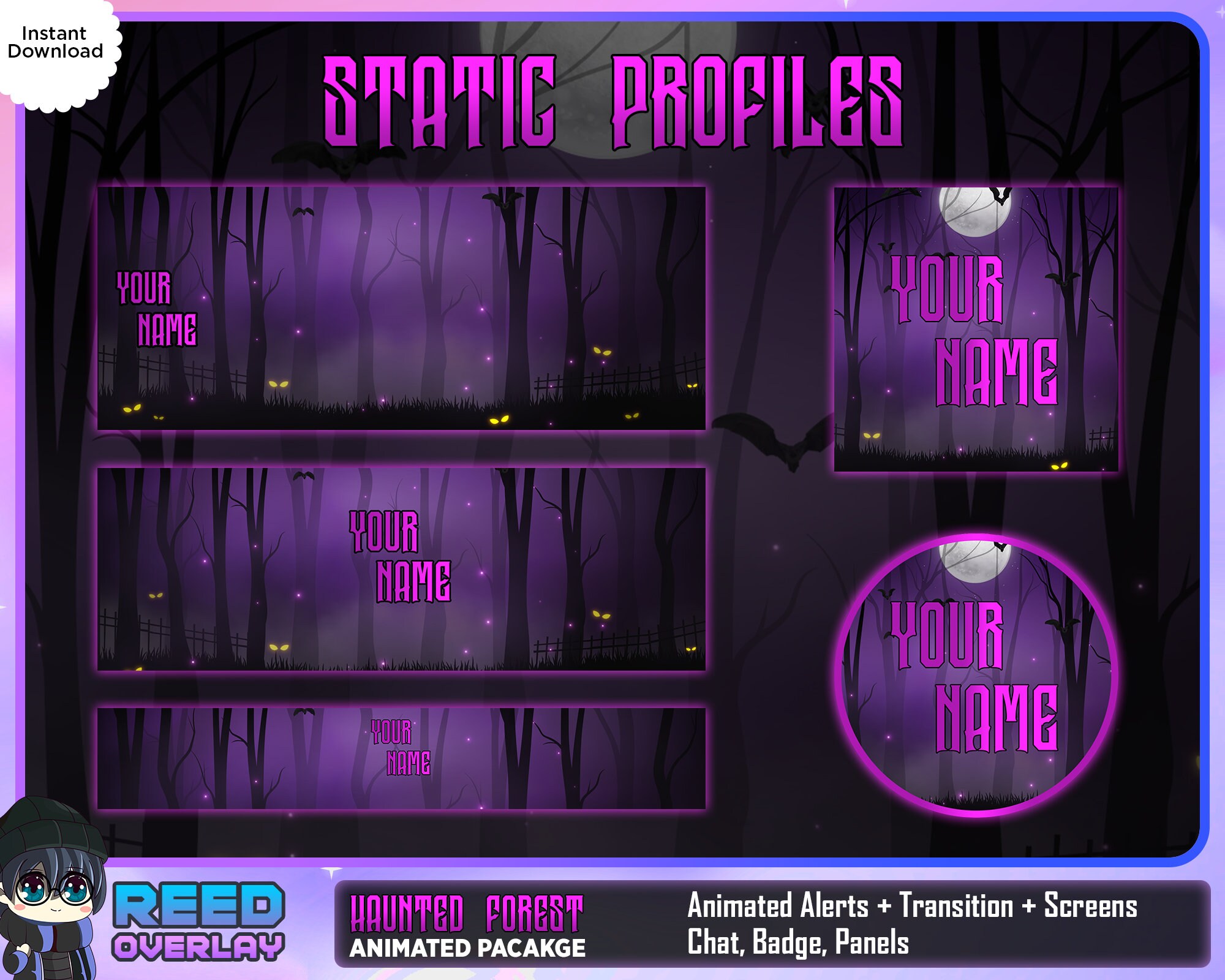 Spooky haunted Forest Stream Package Halloween - Etsy
