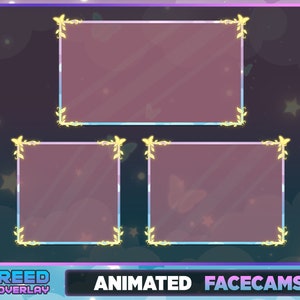 Full Animated Cute Animated Facecam Pack - Pastel Magical Butterfly ...