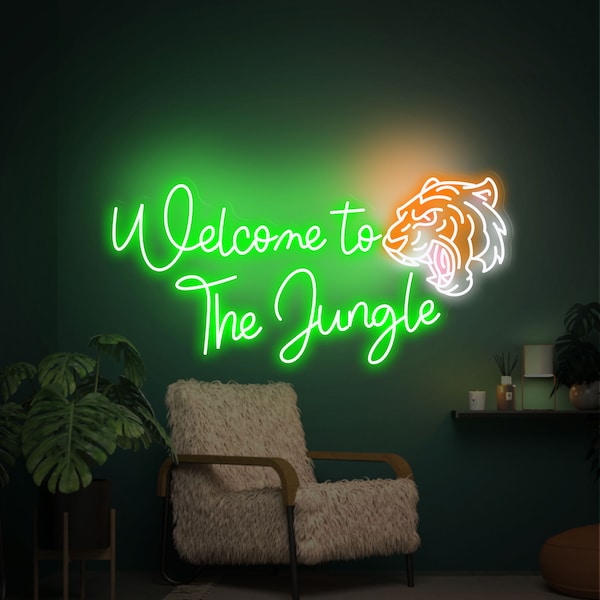 Led Neon Welcome to the Jungle - Etsy