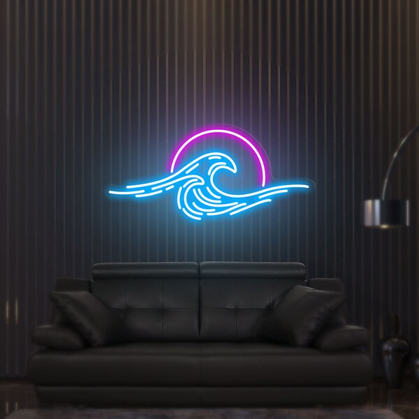 Wave Neon Sign - Etsy