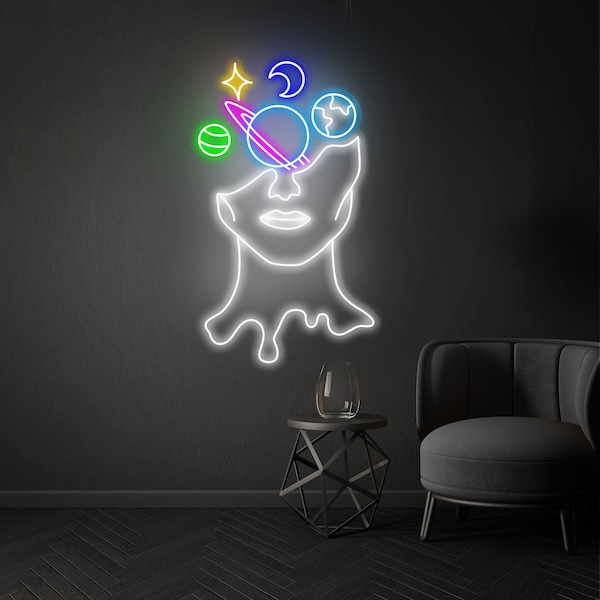 Neon Brain Light - Etsy