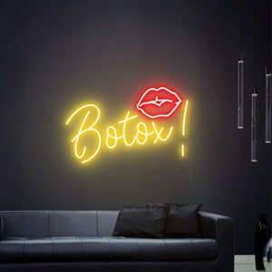 Botox Neon Sign Red Lips Neon Light Led Neon Light Signs - Etsy