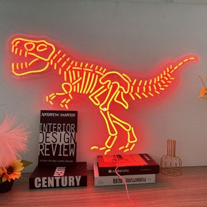 Dinosaur Neon Sign Custom Size and Color Neon Lights Decor - Etsy
