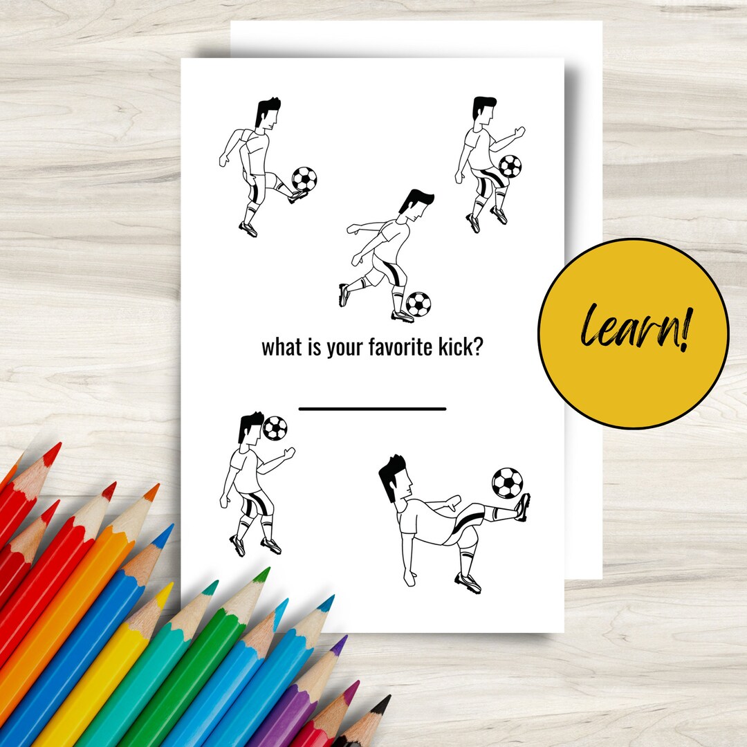 Soccer Coloring and Activity Book - Etsy