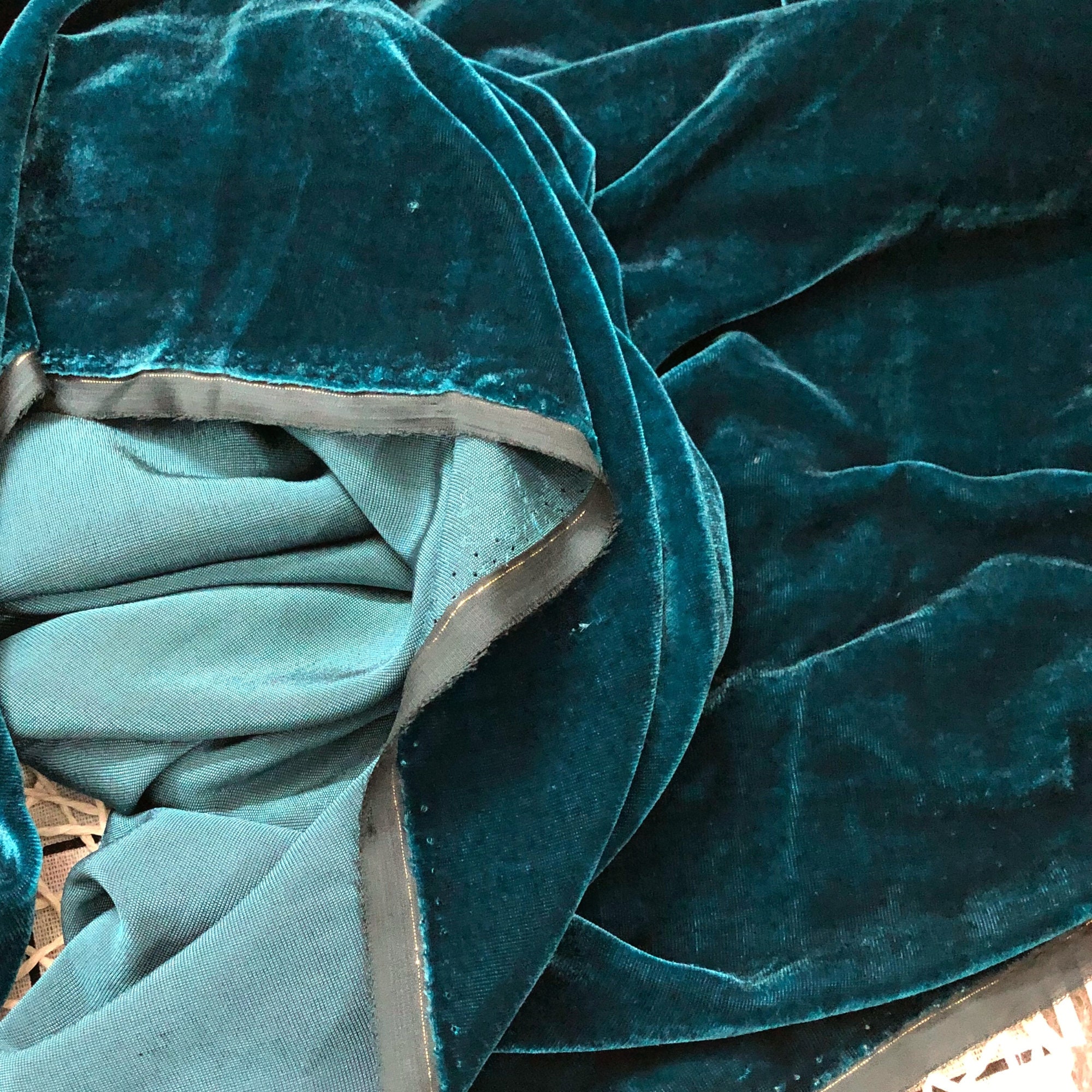 100% PURE MULBERRY SILK Velvet Fabric by the Yard – Silk Velvet for ...