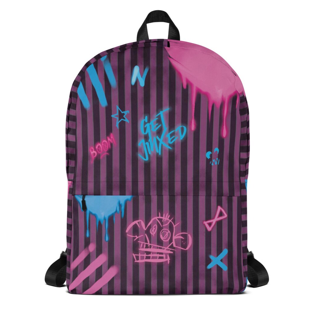 Jinx Inspired Arcane Graffiti Backpack Stylish and Functional for ...