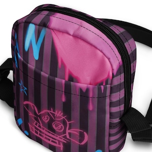 Jinx-inspired Graffiti Crossbody Bag: Arcane League of Legends Small ...
