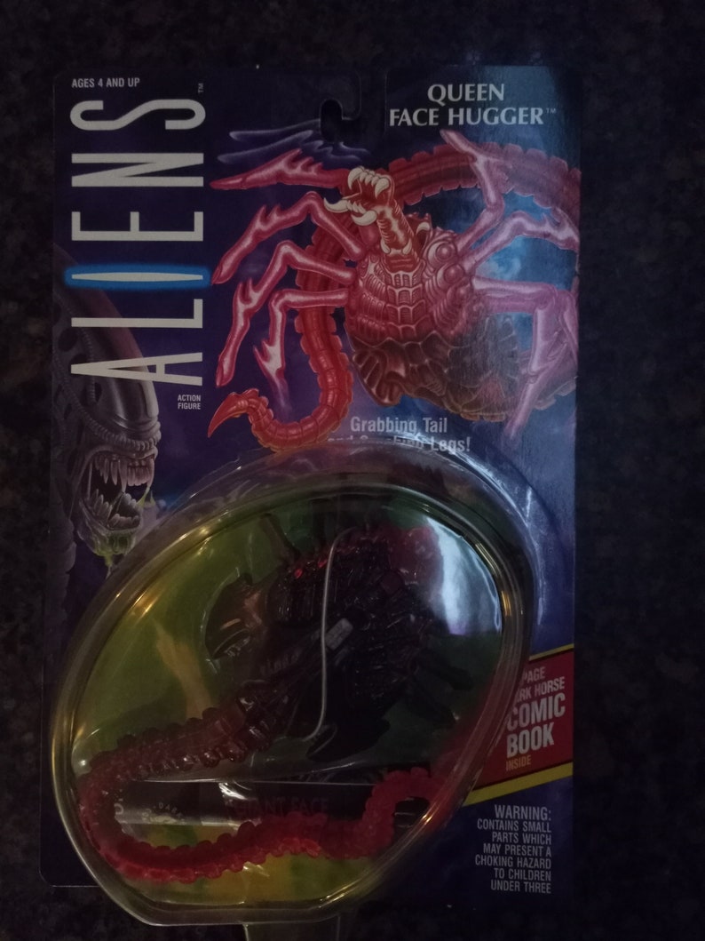 Aliens Royal Queen Facehugger Face Hugger Kenner Figure MOSC Includes ...