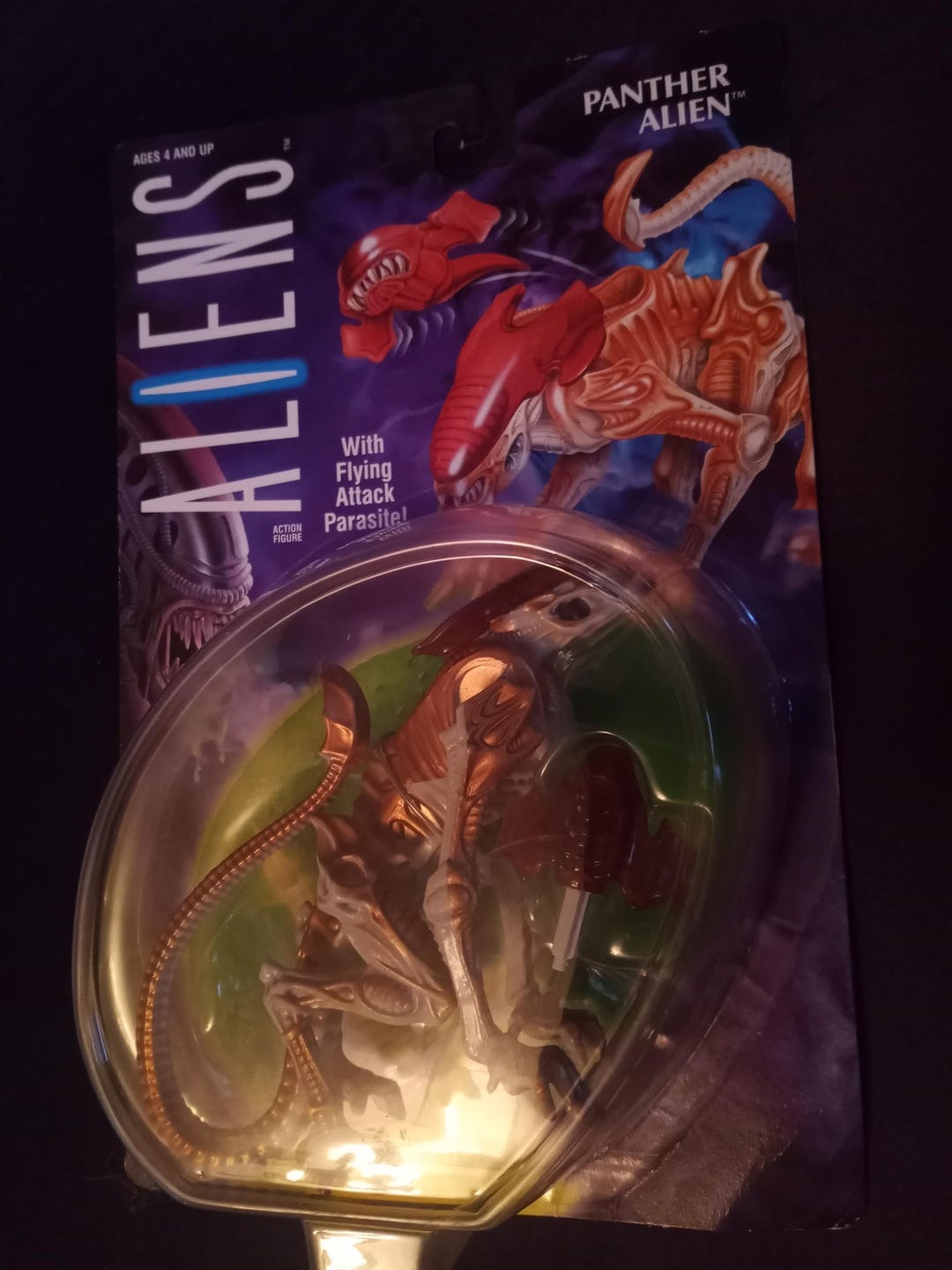 Kenner Aliens Panther Xenomorph With Flying Attack Parasite MOSC ...