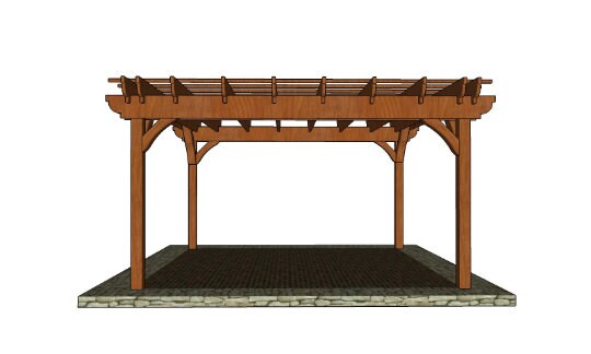 14x14 Pergola Plans - PDF Download - Etsy