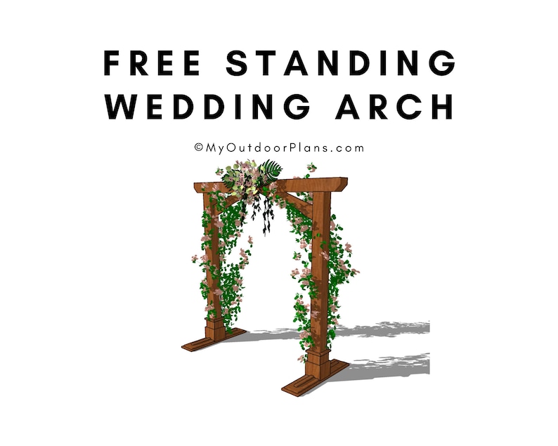 Free Standing Wedding Arch Plans - Etsy