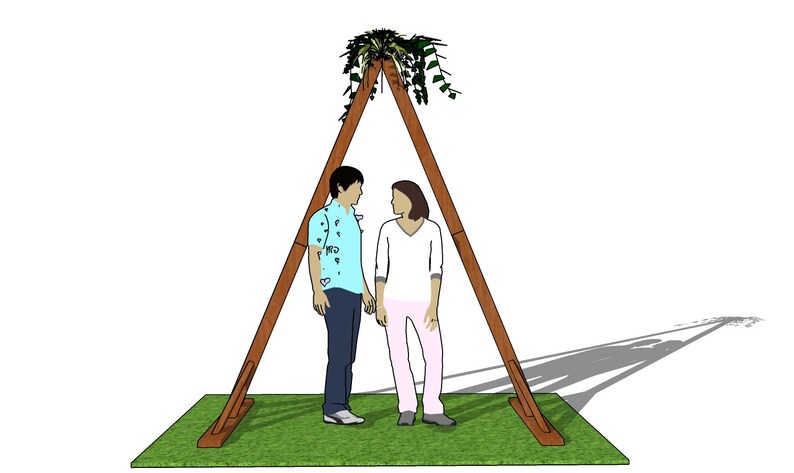 Portable Wedding Arch Plans - Triangle Bohem Wedding Arbor - Etsy
