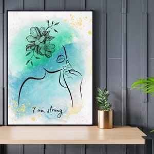 Self-love Abstract Poster,set of 3 Affirmation Poster,positive Self ...