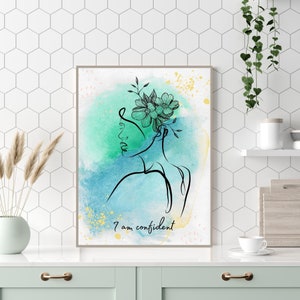 Self-love Abstract Poster,set of 3 Affirmation Poster,positive Self ...