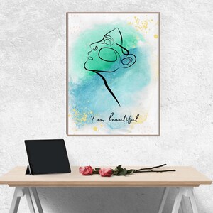 Self-love Abstract Poster,set of 3 Affirmation Poster,positive Self ...