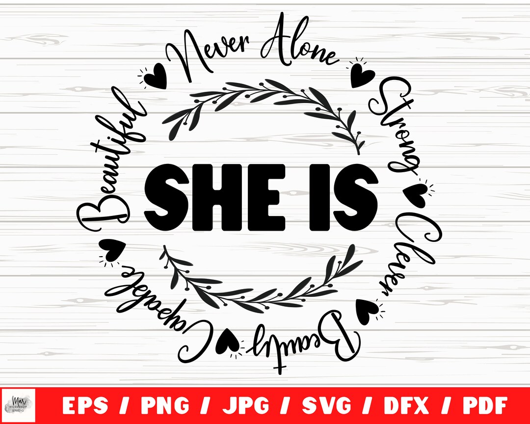 She is Inspiration SVG Cut Filecricutstrong SVG Instant - Etsy
