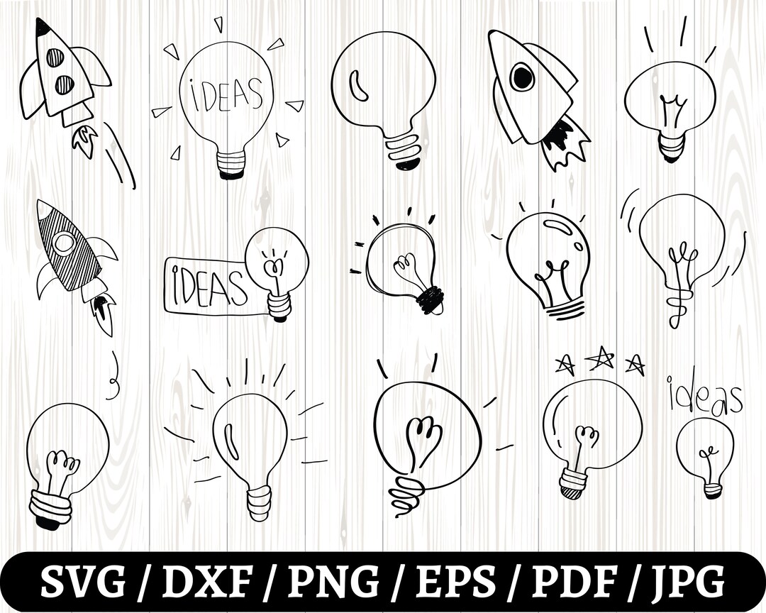 Light Bulb SVG Bundle Light Bulbs Svg Bulb Svg Lightbulb - Etsy