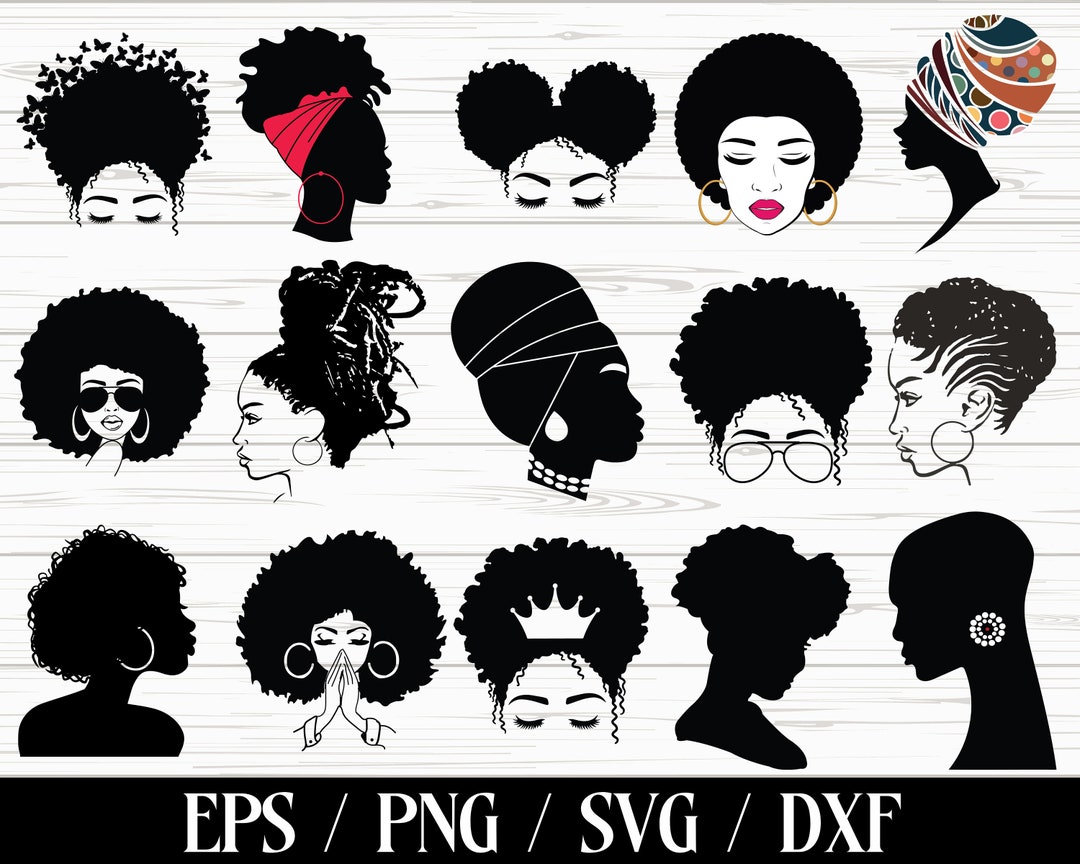 Afro Woman SVG Bundle Afro Queen Svg Afro Lady Svg Afro - Etsy New Zealand