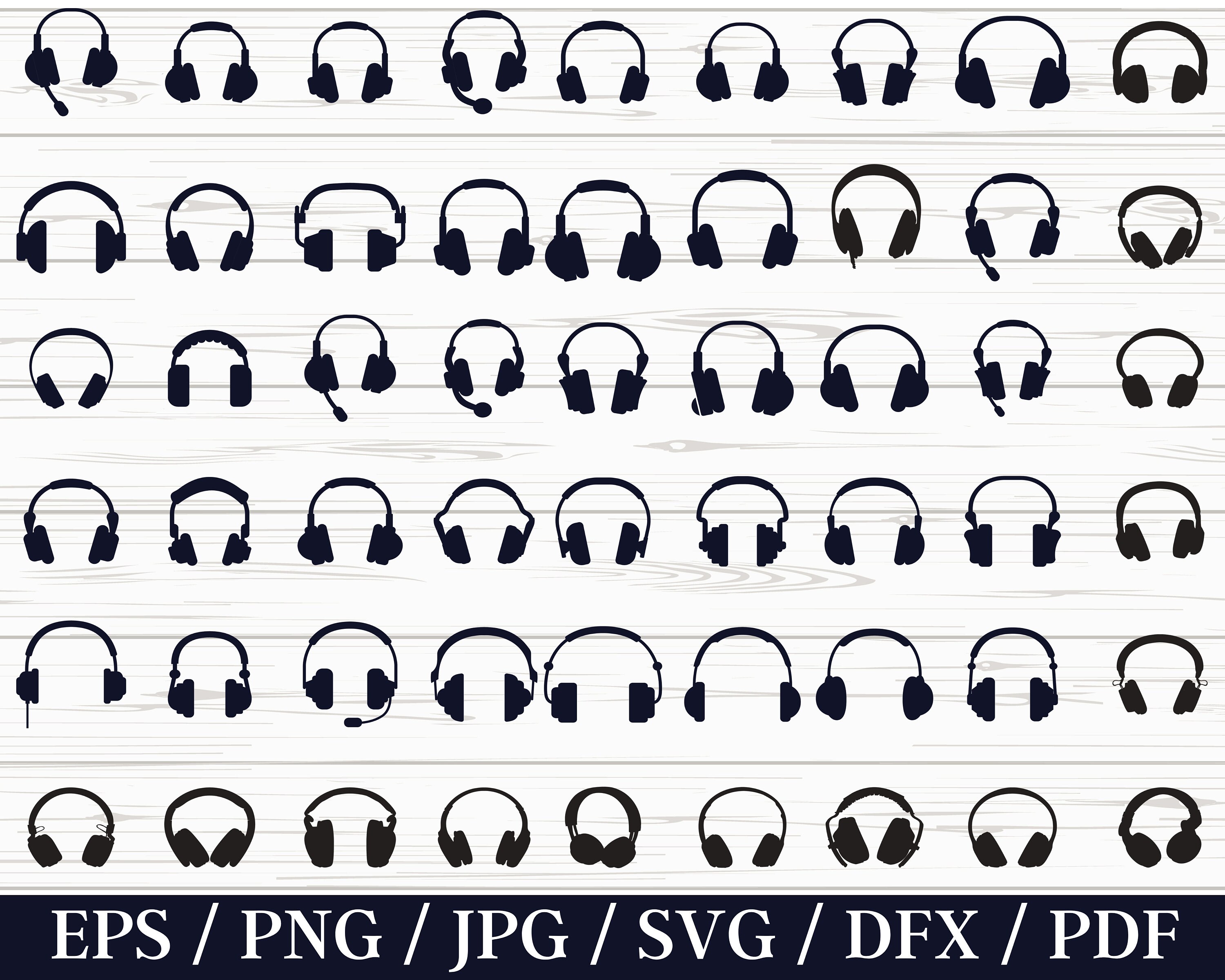 Headphone SVG Headset Svg DJ Svg Music Svg Headphones - Etsy Australia