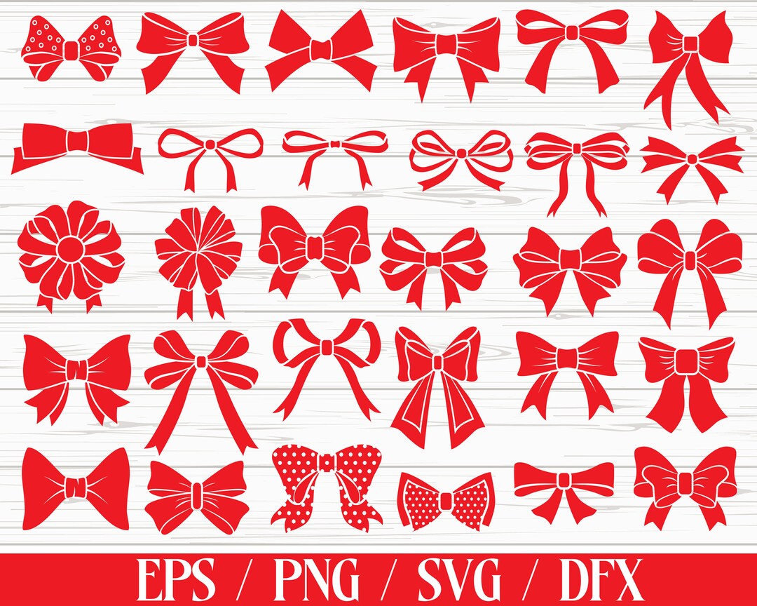 Bow Bundle Svg Bow Cut File Bow Decal Bow Cuttable - Etsy Australia