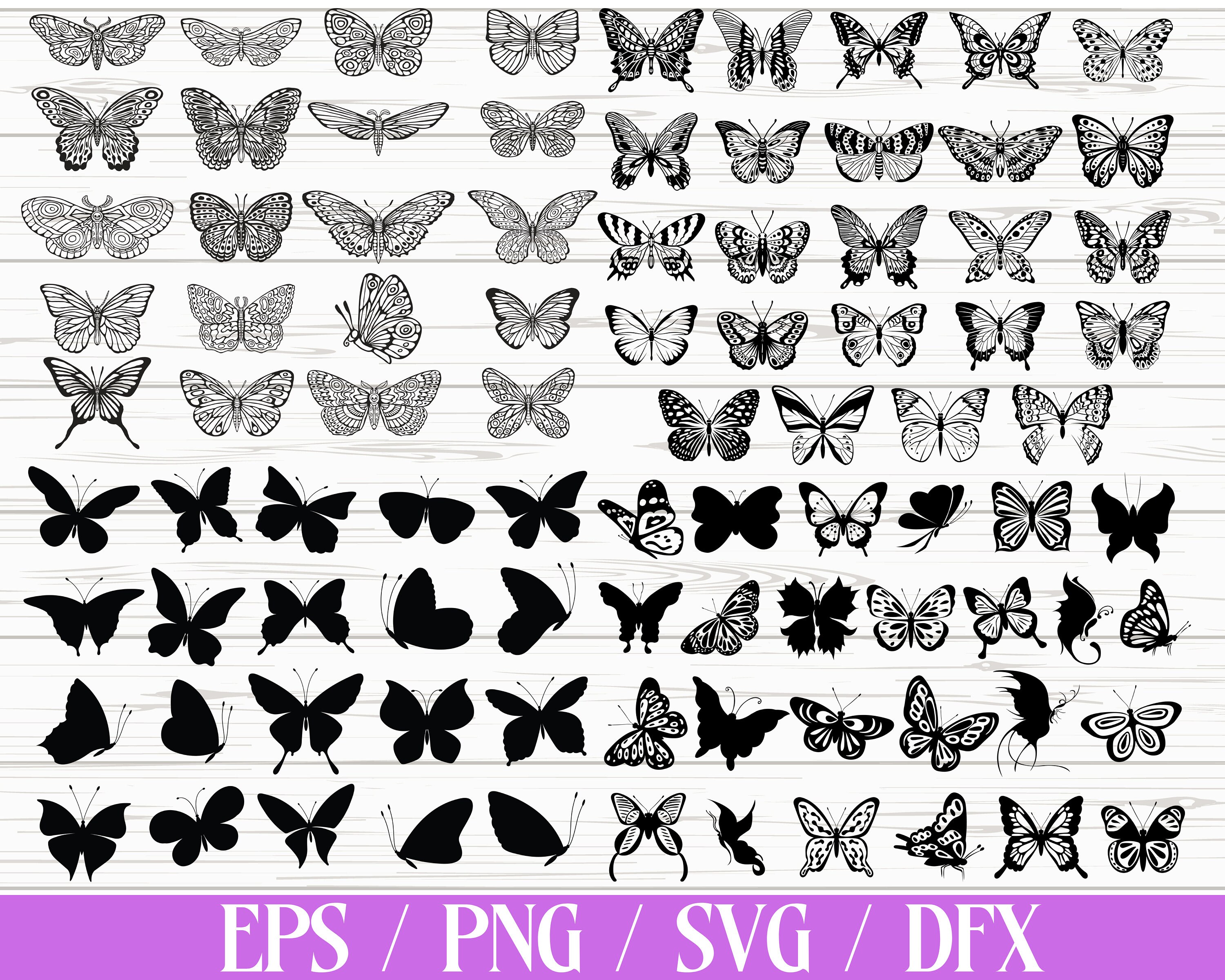 Butterfly Svg Butterfly Svg Bundle Layered Butterfly Bundle - Etsy