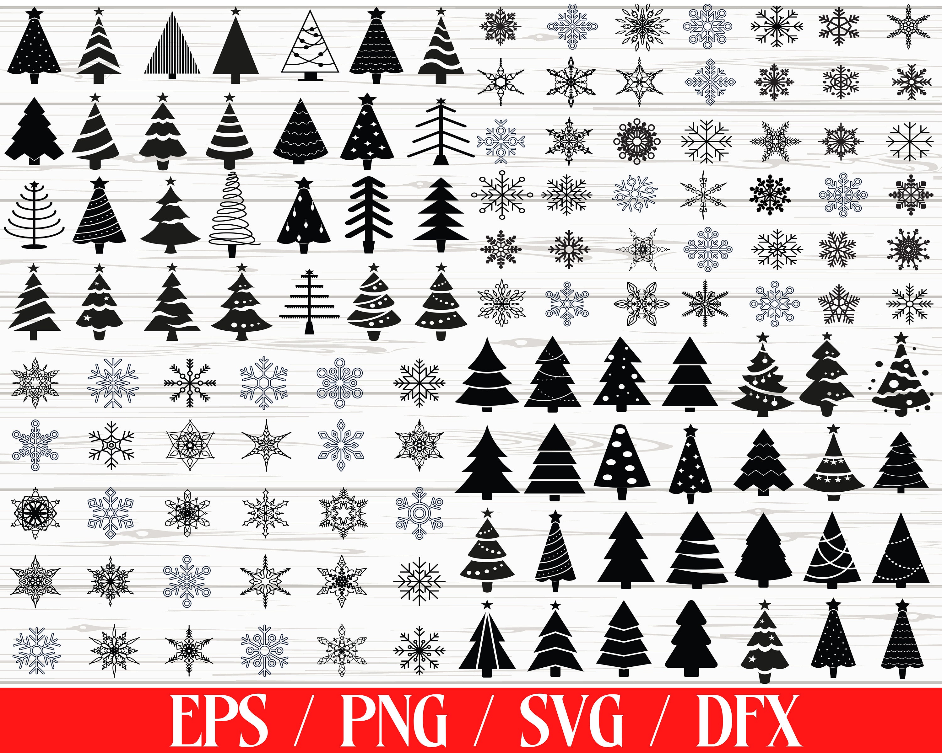 Christmas Tree SVG Bundle Christmas Tree Png Christmas Tree - Etsy