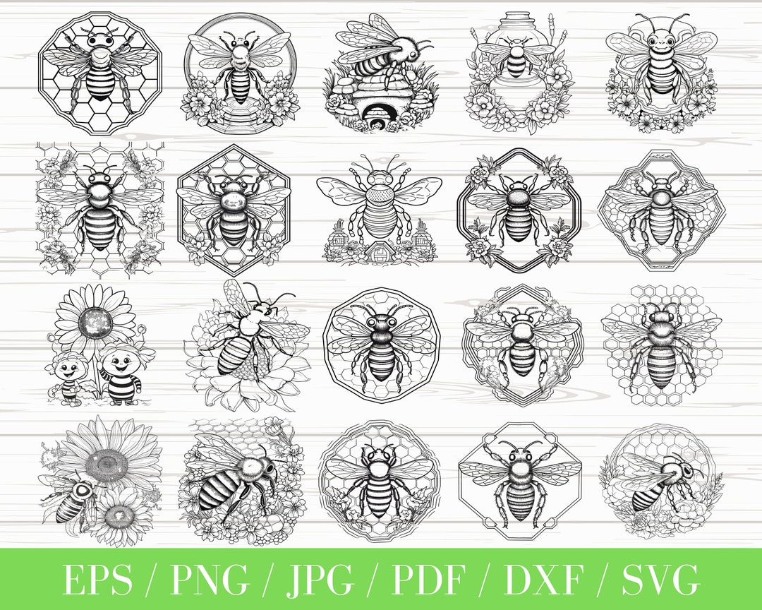 20 bee svg bundle honey bee svg queen bee svg bee kind svg - Etsy Portugal