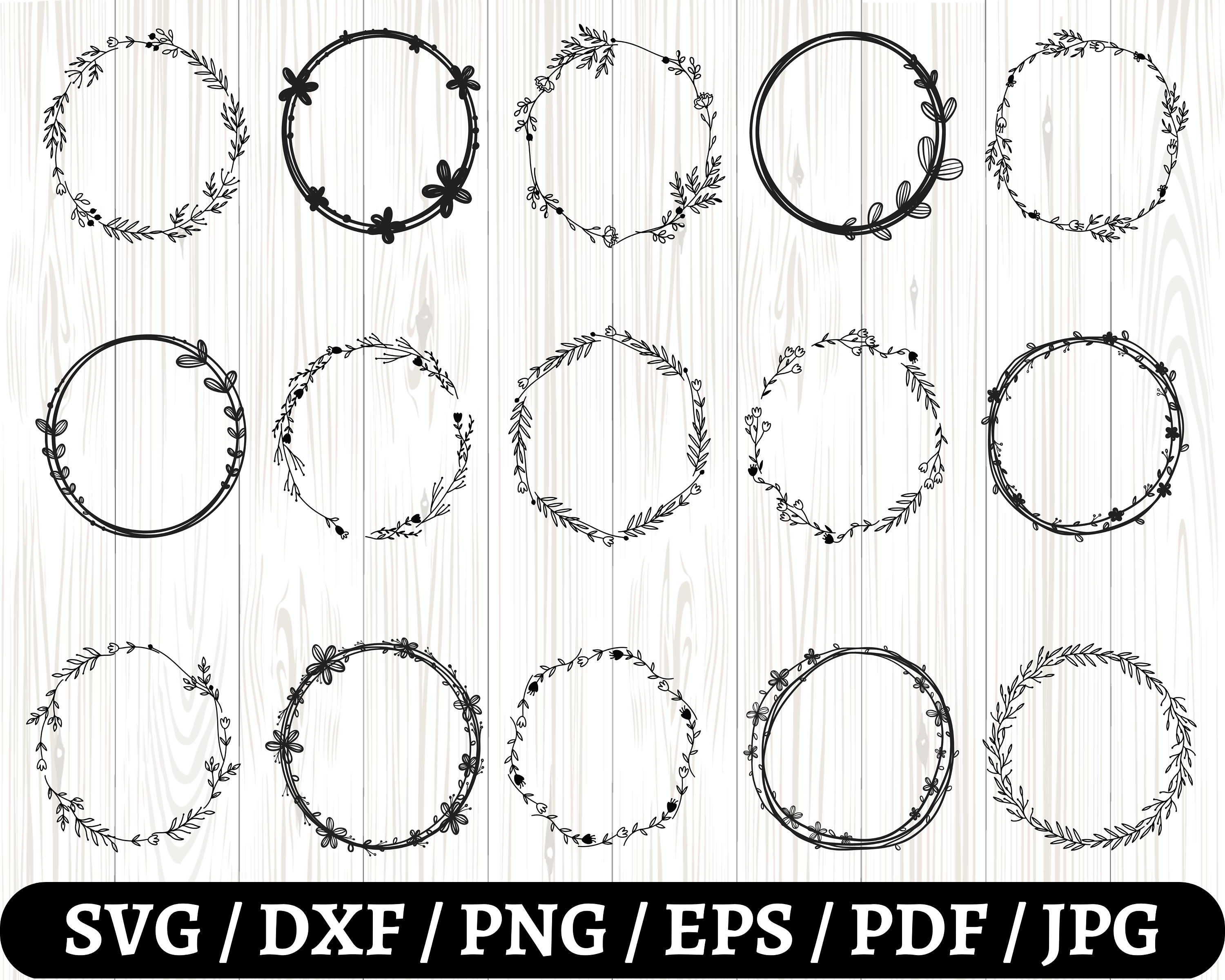 Marco de círculo svg archivos svg para cricut paquete de svg - Etsy México