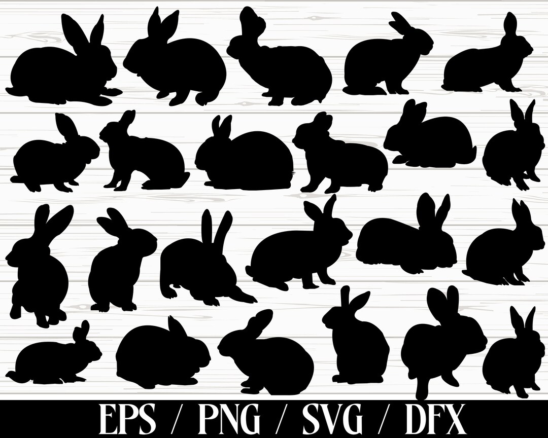 Rabbit SVG Bundle Bunny Svg Rabbit Dxf Rabbit Png Rabbit - Etsy Australia