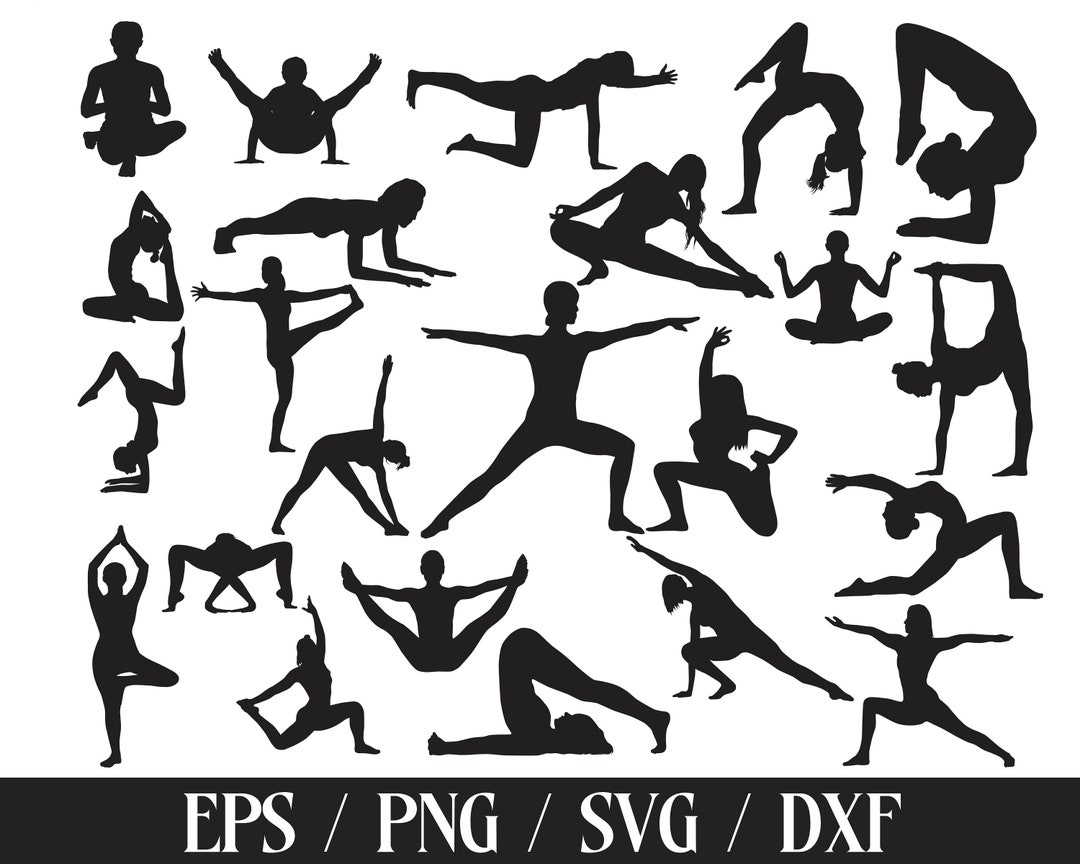 Yoga Posesyoga Poses Svgyoga Quote Svgyoga Cut Filesyoga - Etsy
