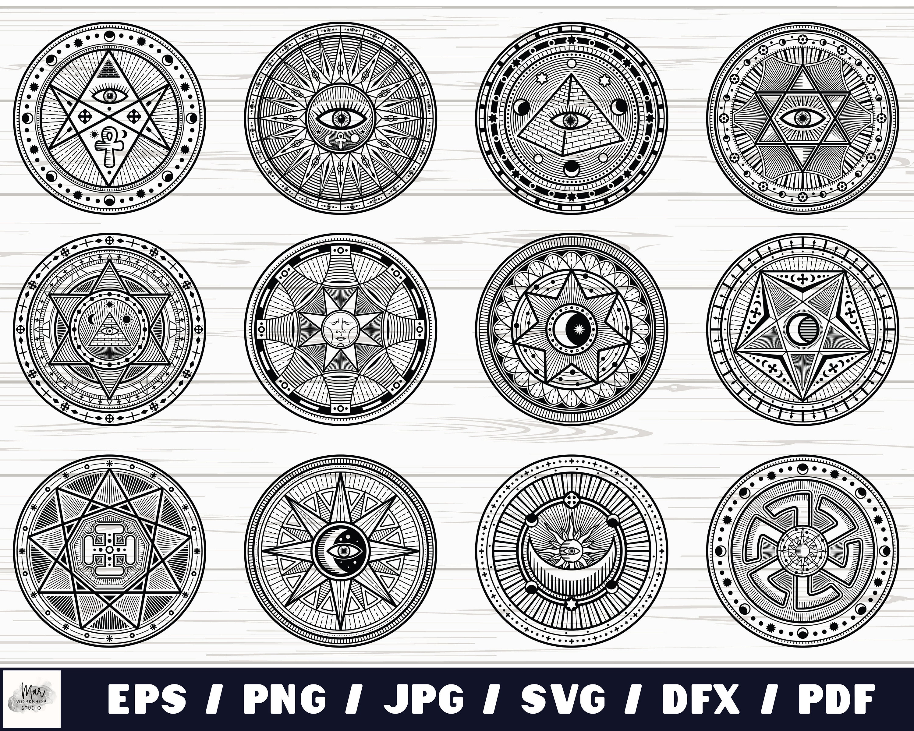 Magic SVG Occult Svg Religion Svg Astrology Svgpentagram - Etsy UK