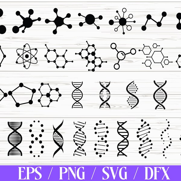 Molecule Svg - Etsy