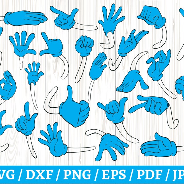 Cartoon Hands - Etsy